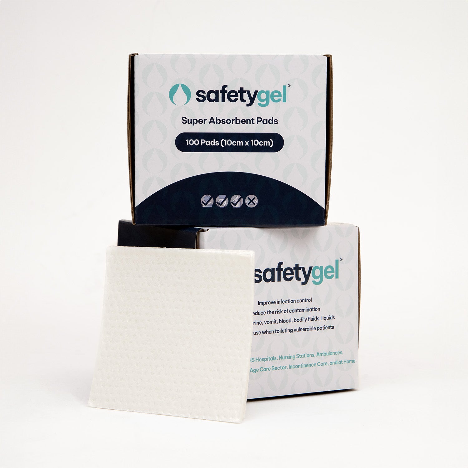 GelPads 10cm - Waste Control Pads for Fluid Absorption – Safetygel UK